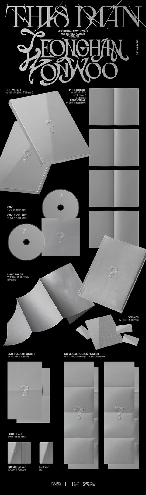 [PRE-ORDER] JEONGHANXWONWOO (SEVENTEEN) - 1ST SINGLE ALBUM [THIS MAN ...